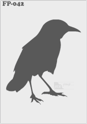 FP-042 Malířská šablona pták | polystyrenové lišty, ozdobné lišty, ozdobné fasádní prvky, š