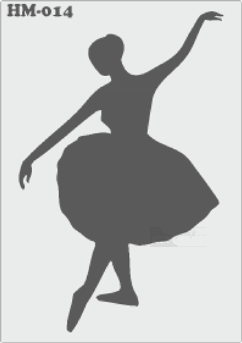 HM-014 Malířská šablona baletka | polystyrenové lišty, ozdobné lišty ...